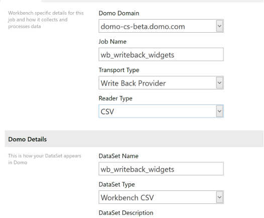 Workbench Writeback to ODBC