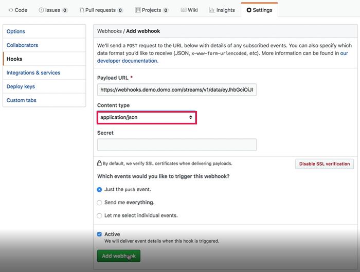 JSON Webhook Connector