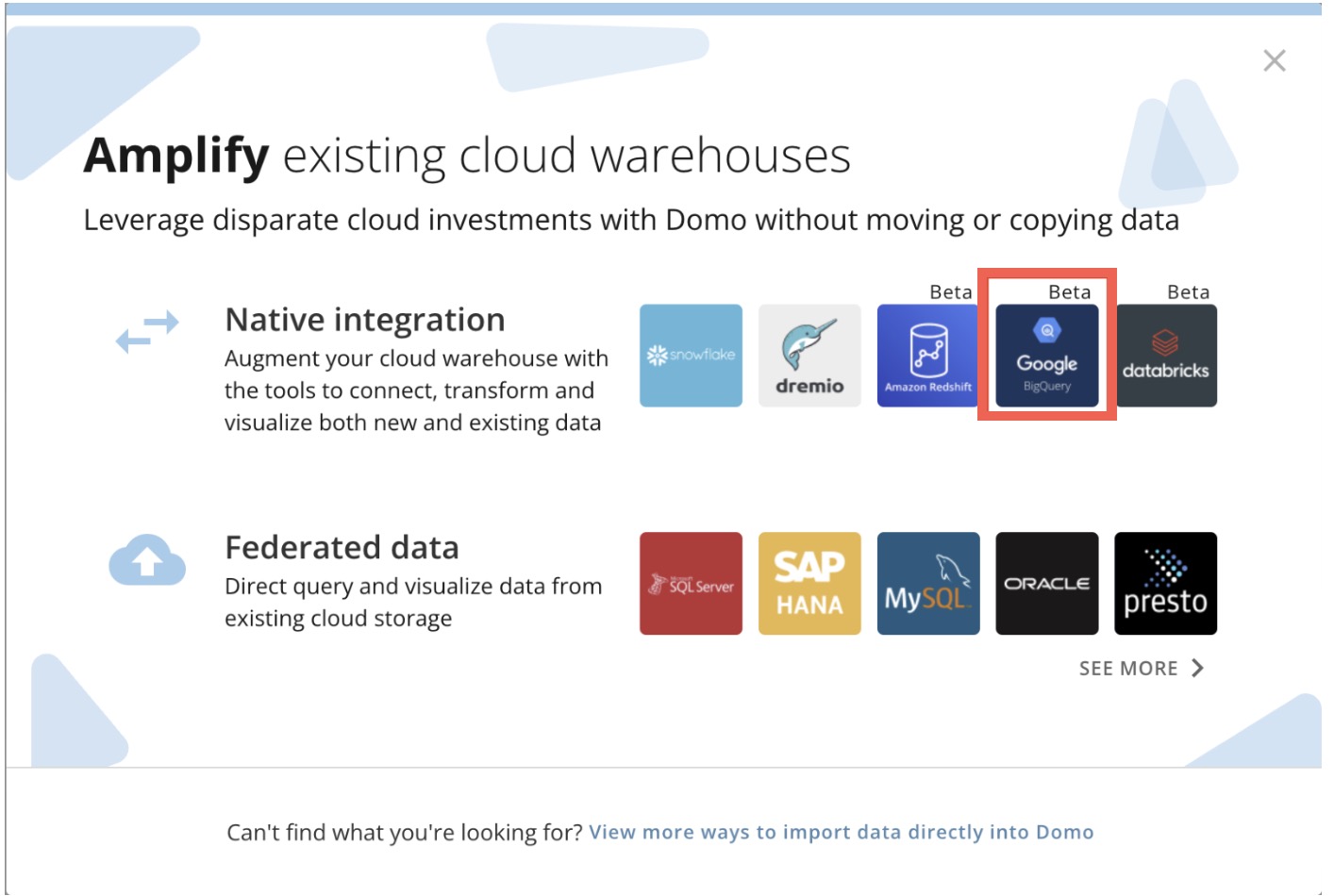 Register Google BigQuery with Cloud Amplifier