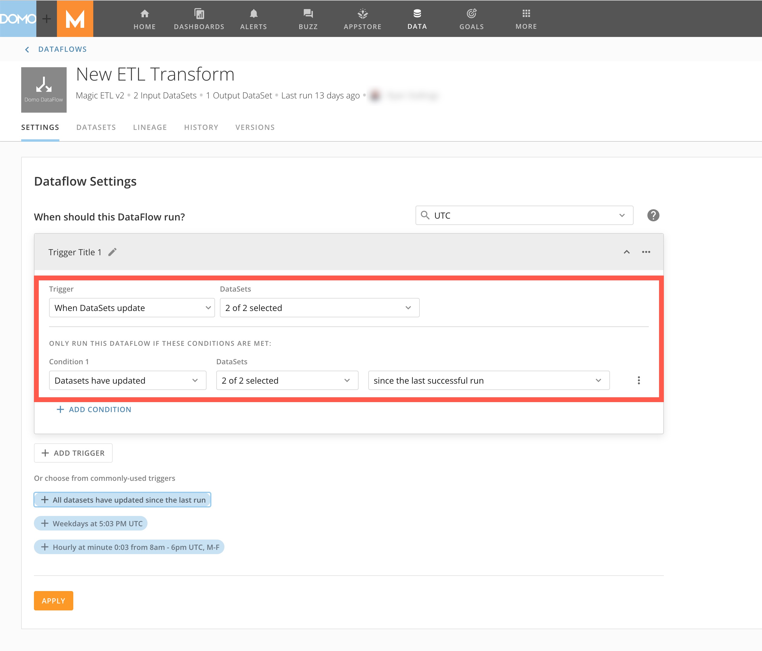 Advanced DataFlow Triggering