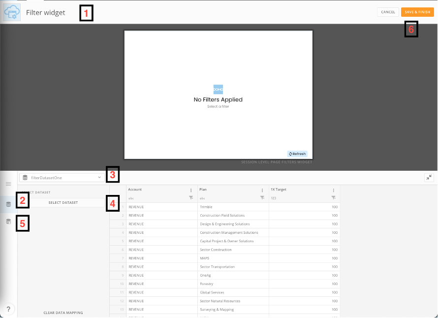 Persistent Filters Widget User Guide