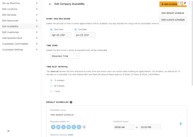 Scheduler | Implementation Guide