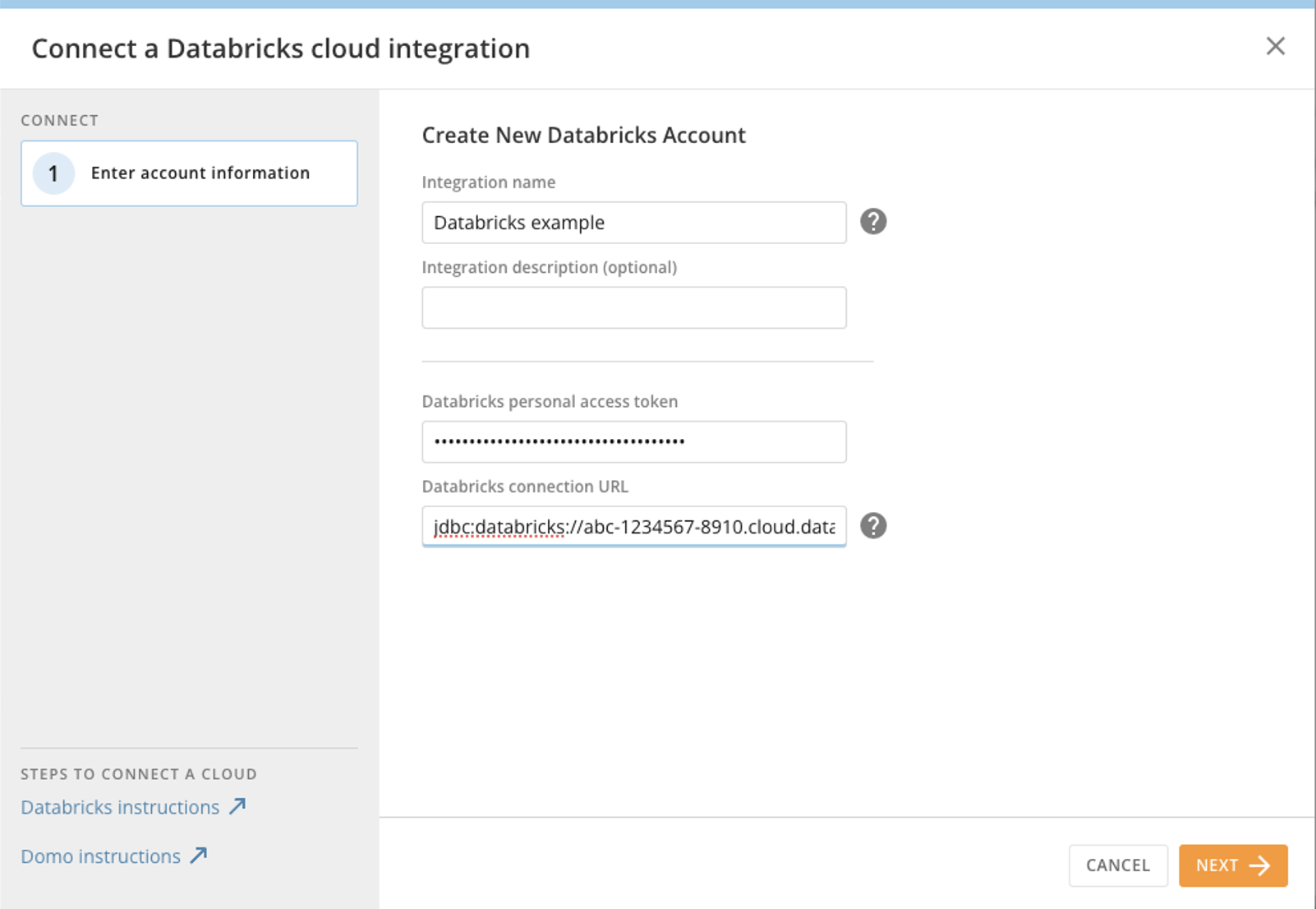 Register Databricks with Cloud Amplifier