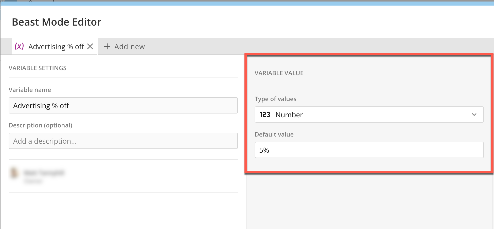 Variables | Overview