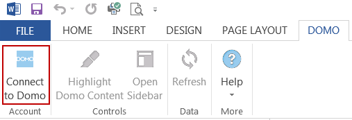 Using the Domo Word Plugin