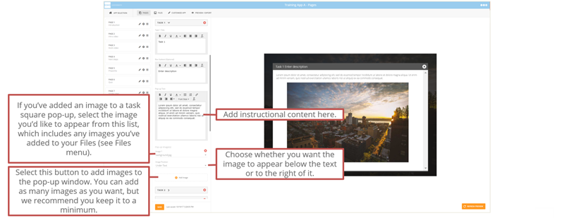 Add and Design App Pages in CourseBuilder