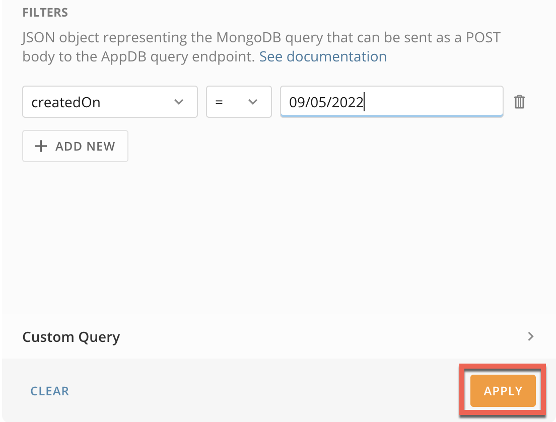AppDB Admin User Interface