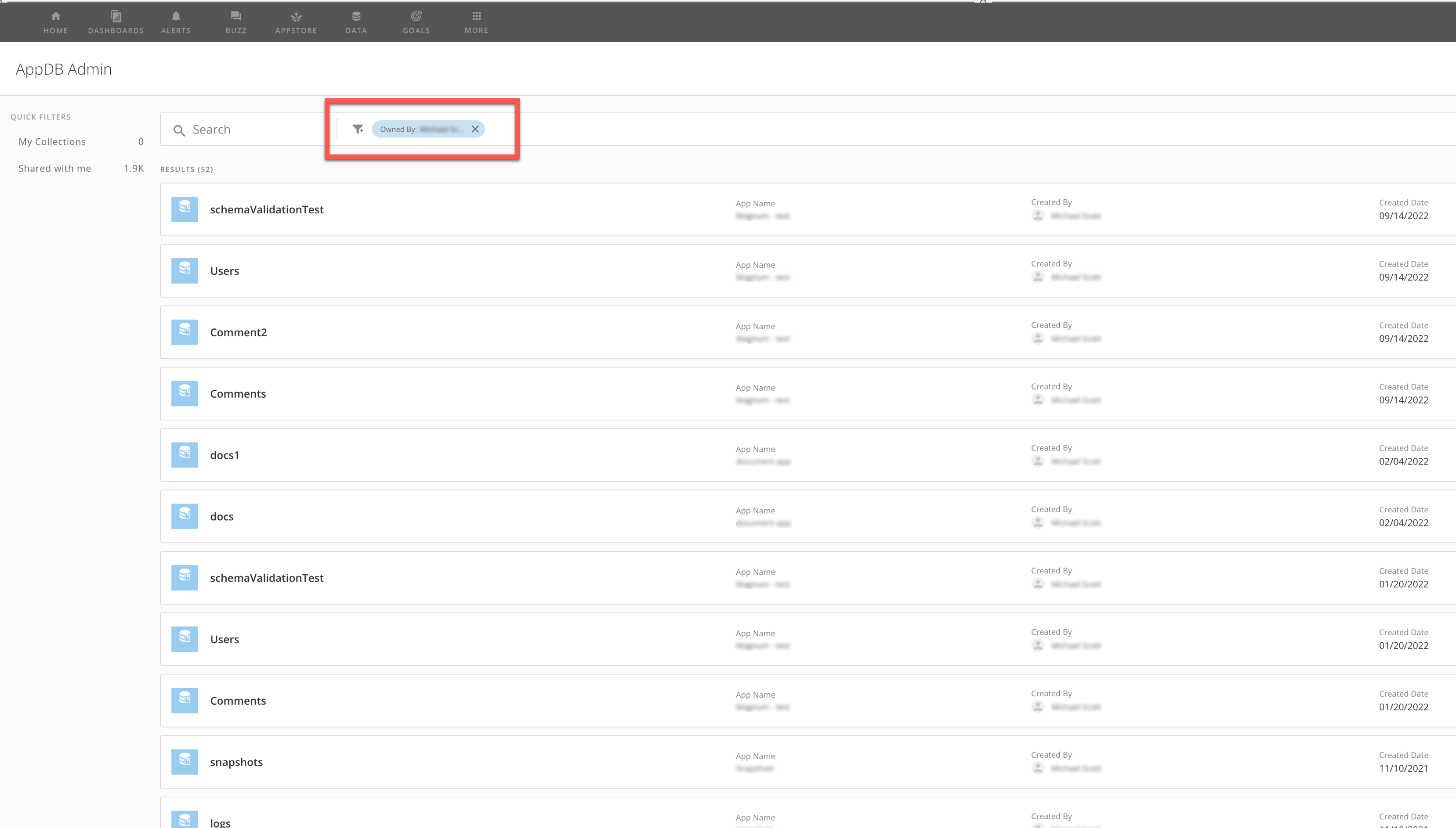 AppDB Admin User Interface