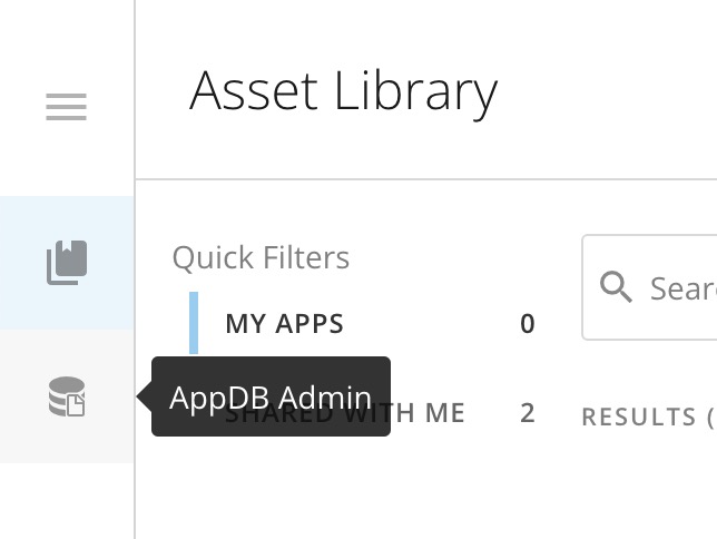 AppDB Admin User Interface
