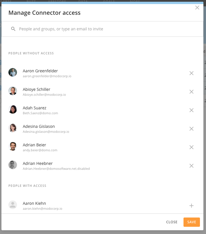 Connector Permissioning in Domo (Beta)