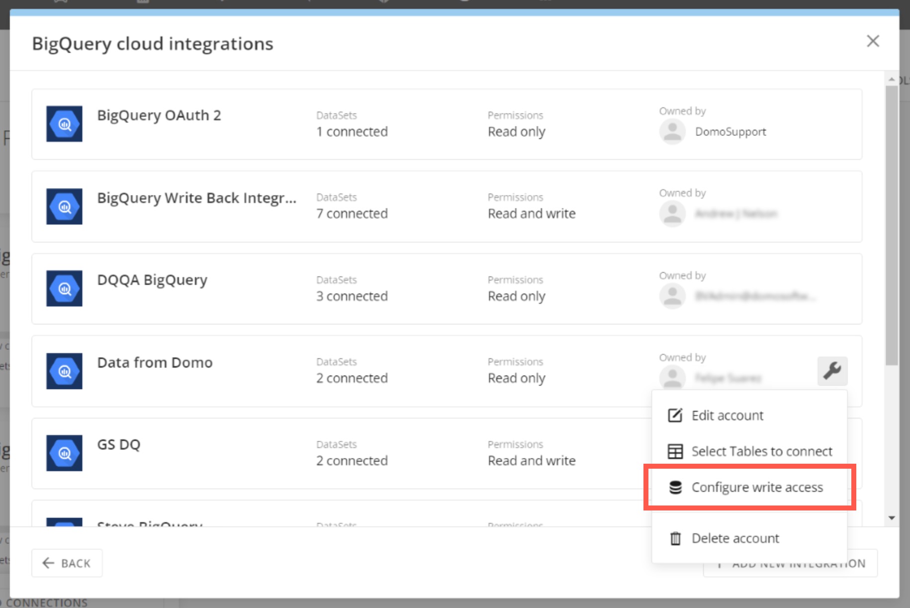 Register Google BigQuery with Cloud Amplifier