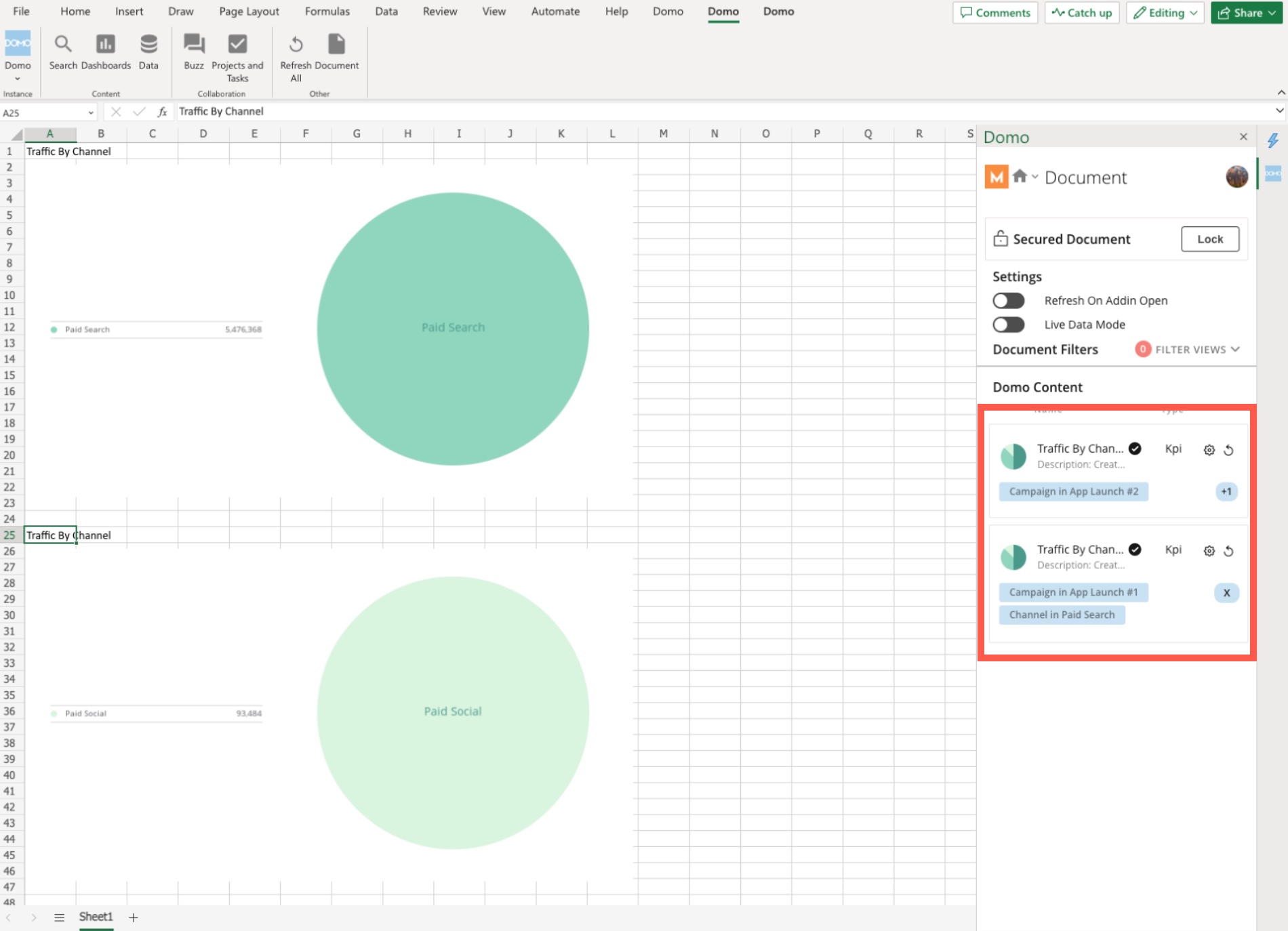 Domo Add-ins for Microsoft Office 365 Apps | User Guide