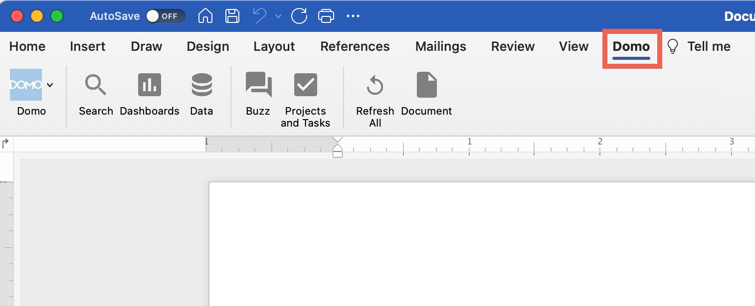 Domo Add-ins for Microsoft Office 365 Apps | User Guide