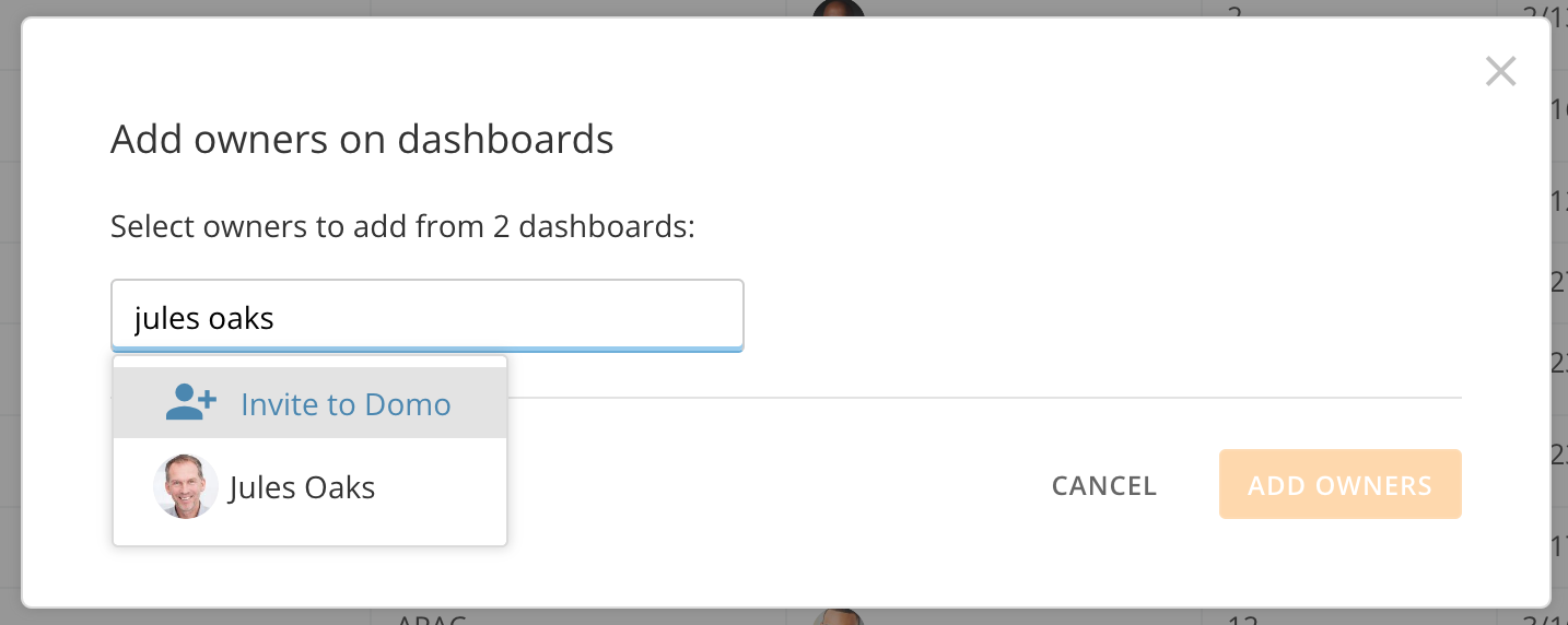 Manage Dashboards