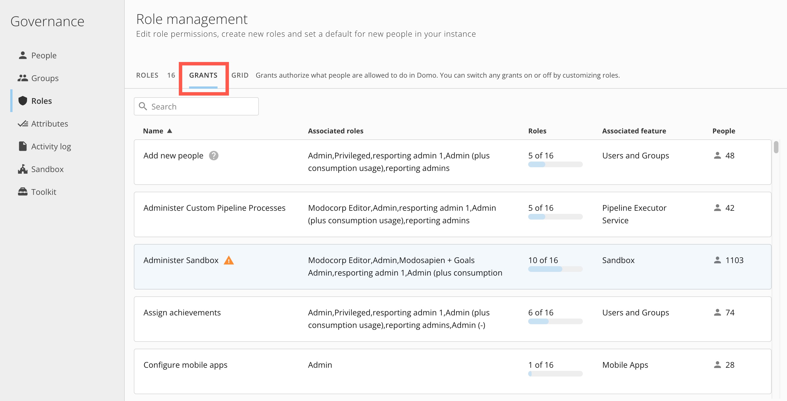 Default Security Role Reference