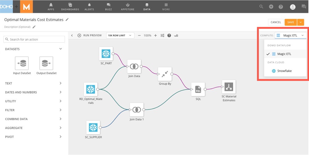 Magic ETL on Snowflake (Beta)