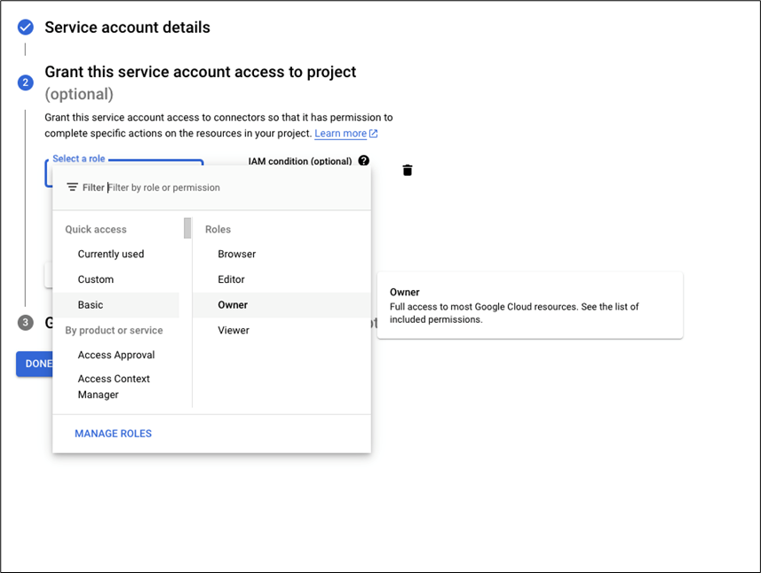 Google Sheets Service Connector