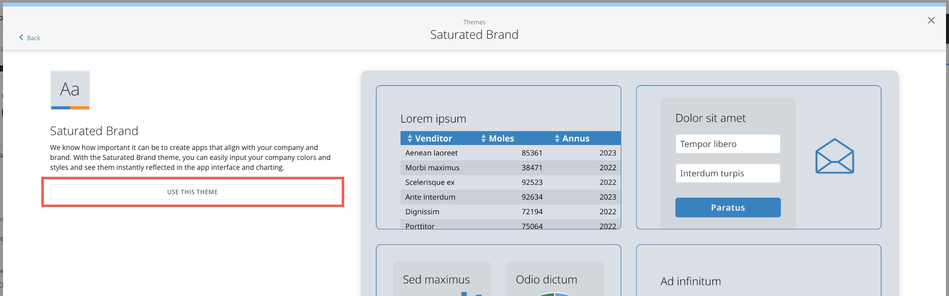 Design with App Studio Themes