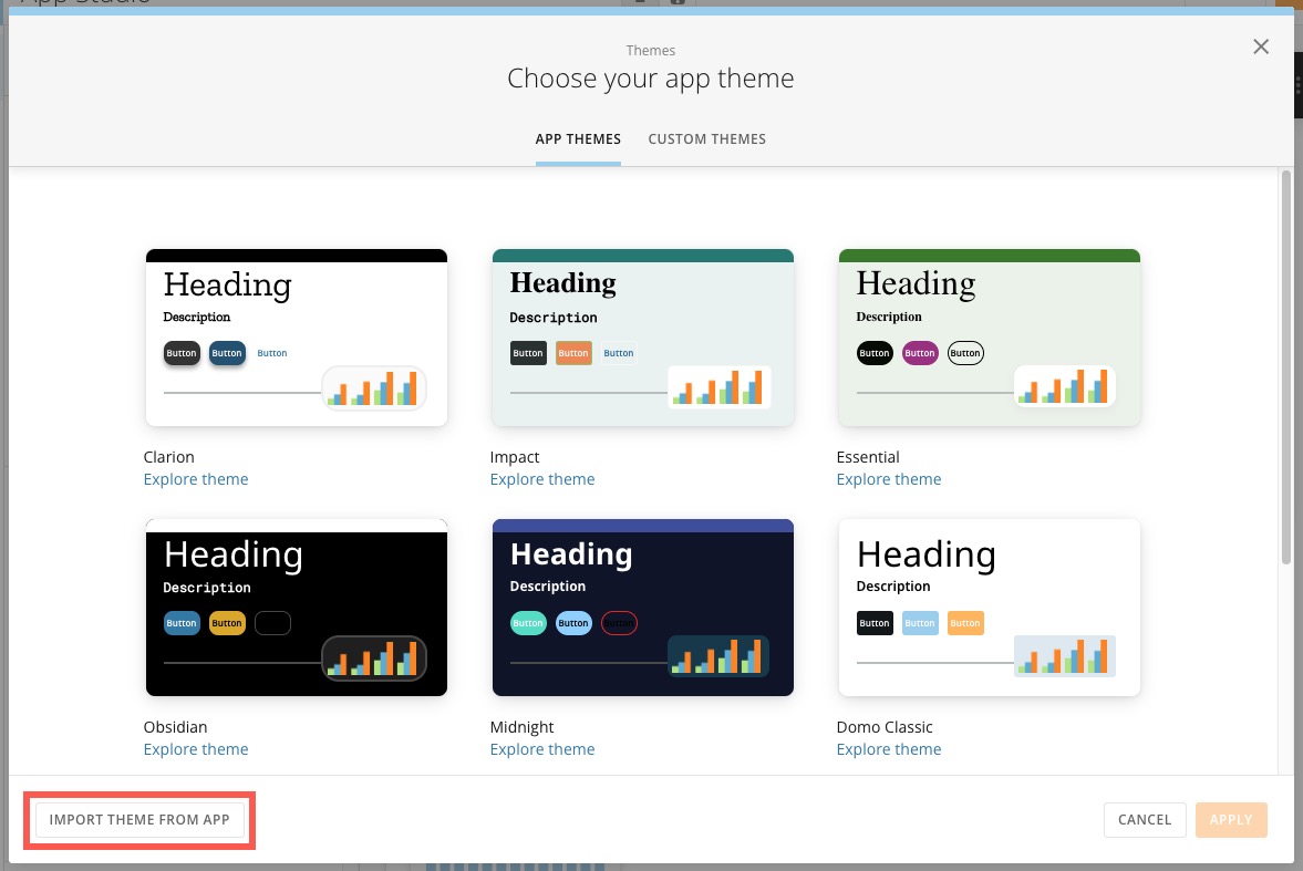 Design with App Studio Themes