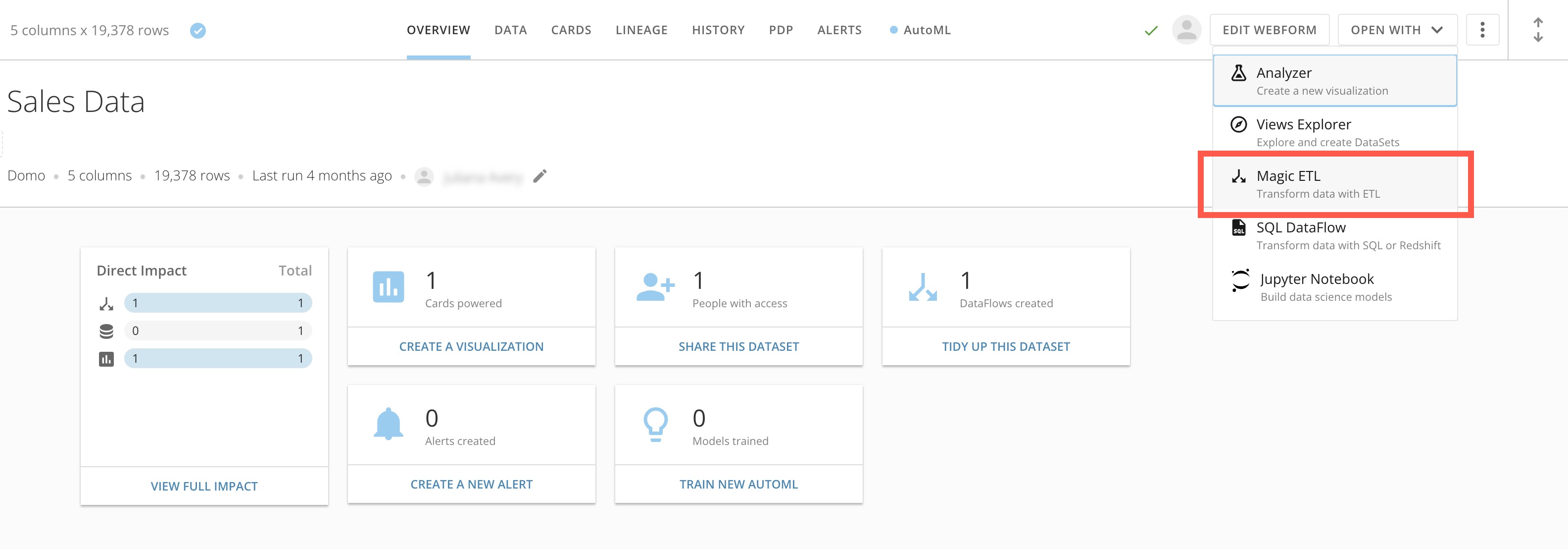 Magic ETL on Oracle (Beta)