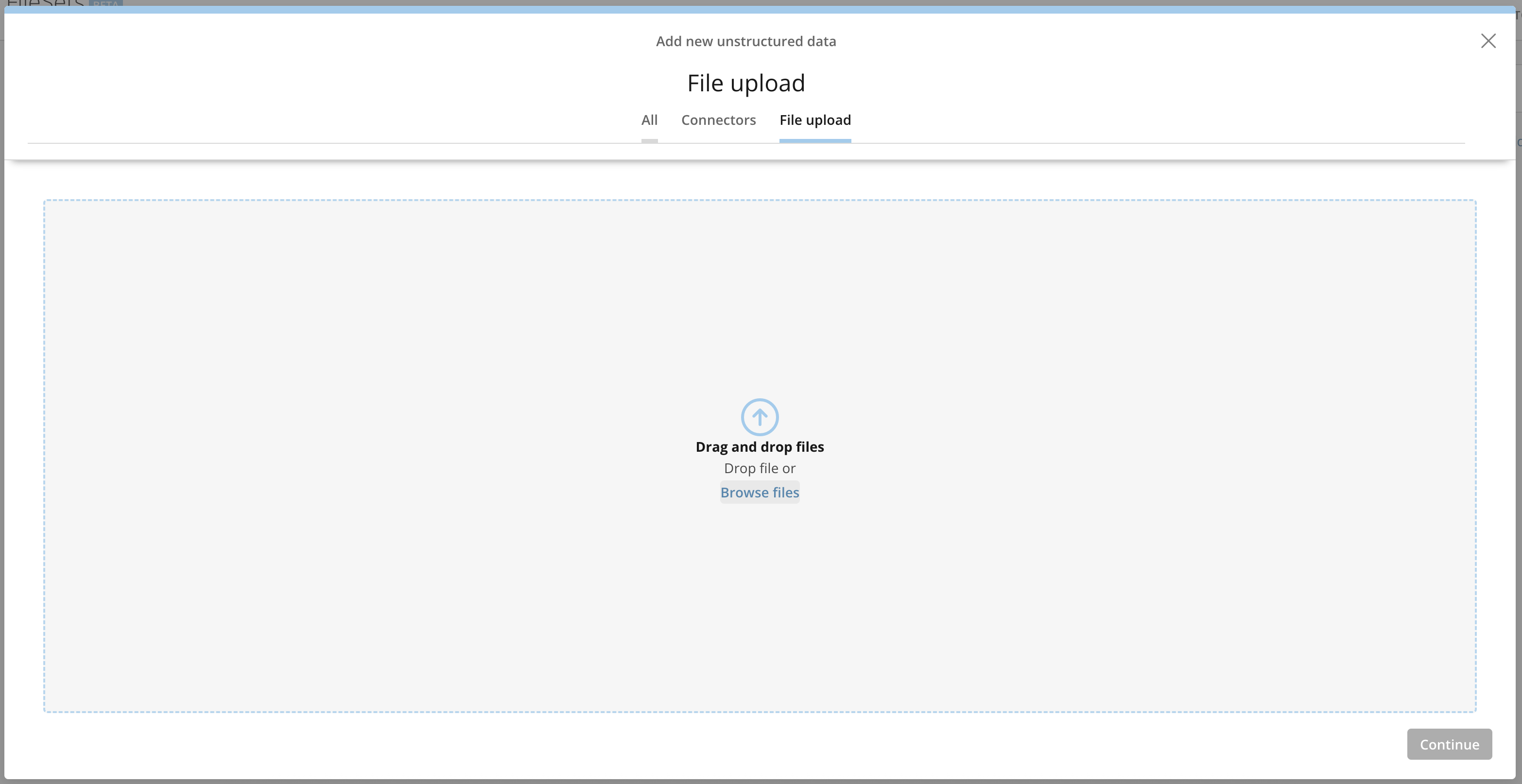 Use FileSets to Gather Information from Unstructured Data (Beta)
